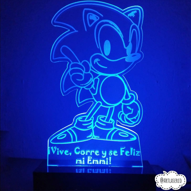 Lampara LED personalizada - Sonic
